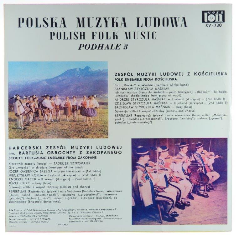 Płyta winylowa Polska Muzyka Ludowa - Podhale 3